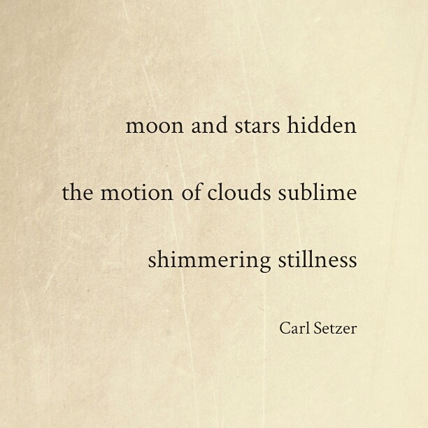 A Haiku for the moon & stars – Carl Setzer: Word Shaper